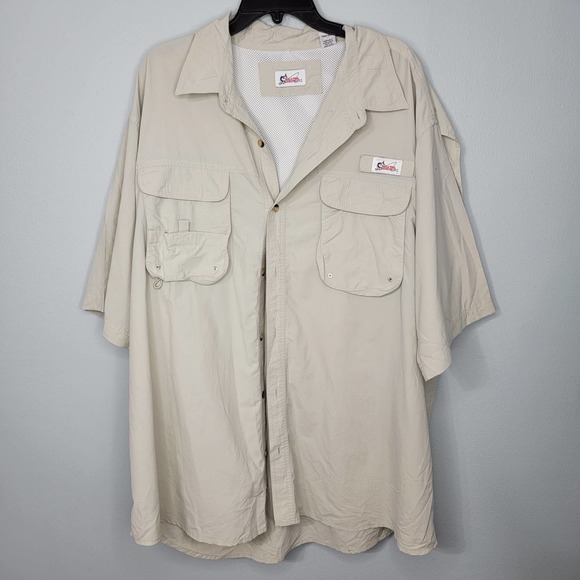 Bass Pro Shops | Shirts | 3xl Bass Pro Shops Tan Fishing Shirt Tee Top ...